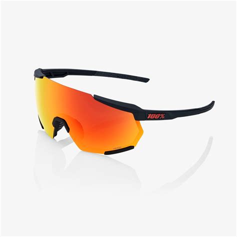 100 Racetrap 30 Black Sunglasses Hiper Red Mirror Lens Lafobikes