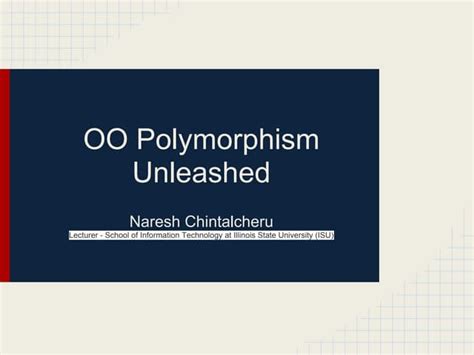 Polymorphism In Oop Pdf