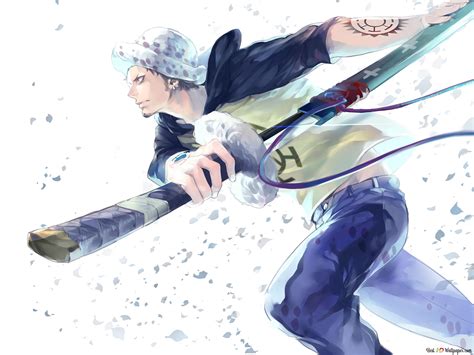One Piece Trafalgar D Water Lawheart Pirate 4k Wallpaper Download