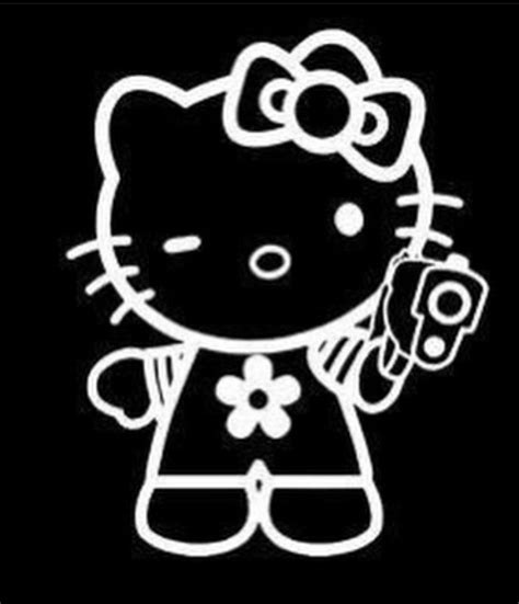 Hello Kitty Sticker Decal Firearm Ak 47 Png Free Download Artofit