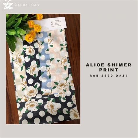 Jual Kain Alice Shimer Print Shopee Indonesia
