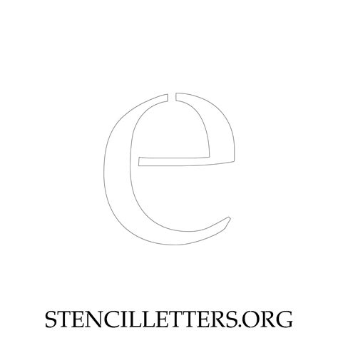 5 Inch Free Printable Individual 16 Elegant Lowercase Letter Stencils Stencil Letters Org