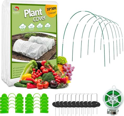 Plant Covers Freeze Protection Kit 10 X 30ft Frost Cloth