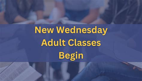 New Wednesday Classes Begin Harpeth Hills
