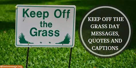 Keep Off The Grass Day Messages Quotes And Captions Best Message