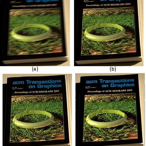 blind deconvolution example 2 a input blurred image de blurring