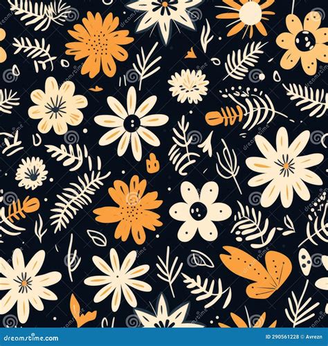 Generative Ai Inspires Hand Drawn Flower Shapes In An Intricate