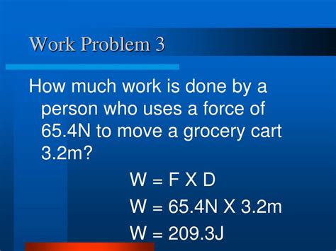 PPT Work And Power Calculations PowerPoint Presentation Free Download ID 3301931