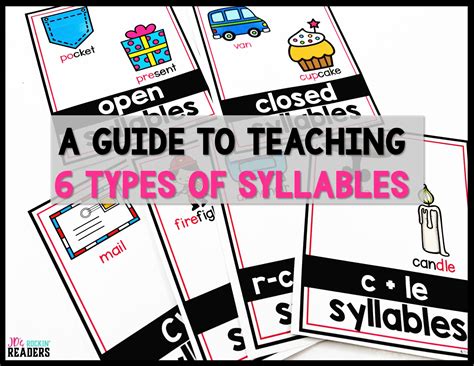 Teaching Syllable Types In The Elementary Classroom Jds Rockin Readers