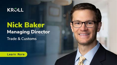 Nick Baker Joins Kroll As Managing Director And Co Leader Of Krolls