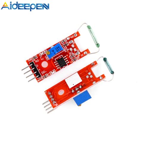 aideepen ky 025 dc3 3v 5v 4pin reed sensor module magnetic dry reed pipe switch magnetron sensor