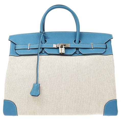 Hermes Birkin 35 Bag Blue Hydra Togo Palladium Hardware At 1stdibs
