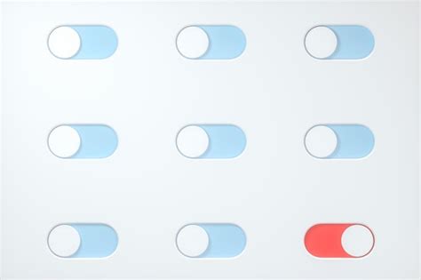 Premium Photo Slide Switch And Touch Button Science And Technology 3d