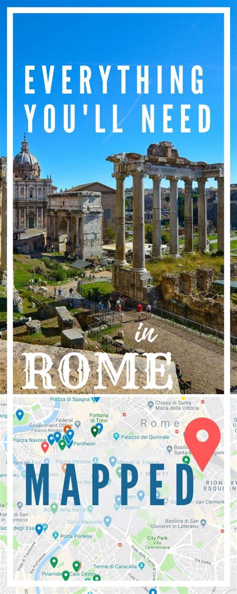 Walking Map Rome Italy
