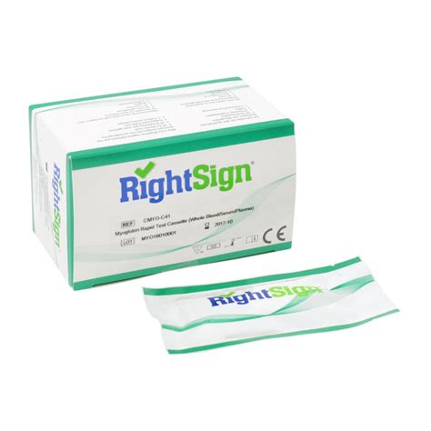 Right Sign Myoglobin 10 Tests Poc Diagnostics