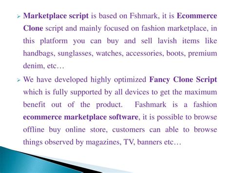 ppt marketplace script fancy clone script ecommerce clone