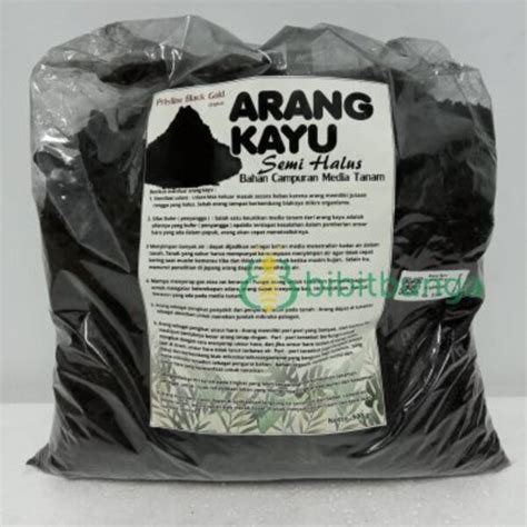 Jual Arang Kayu Semi Halus Bahan Campuran Media Tanam Tanaman Bunga Anggrek BibitBunga
