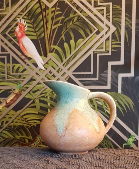 Rare Art Deco Crown Devon Pottery Pitcher Etsy
