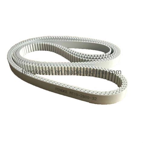 At10 2800 32 High Quality Endless White Pu Timing Belt Synchronous