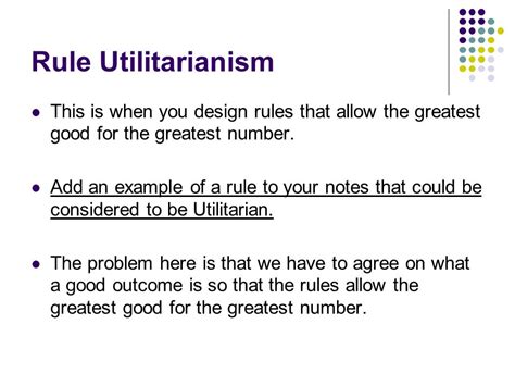 Utilitaian Examples