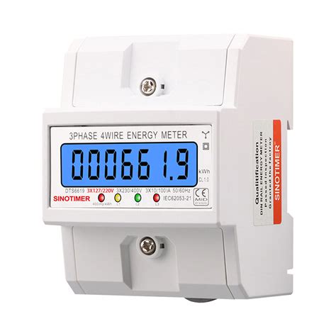 Smartmeter 100a Lcd Kwh Energy Meter With Three Phase Backlight Guide