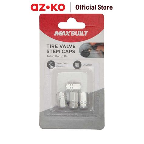Jual Azko Maxbuilt Set 4 Pcs Tutup Katup Ban Silver Aksesoris Ban Mobil Car Tire Accessories