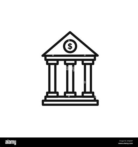 Bank Icon Vector Logo Set Collection For Web App Ui Stock Vector Image And Art Alamy