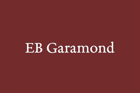 Eb Garamond Fonts Shmonts Garamond Font Fonts Doctor Tattoo