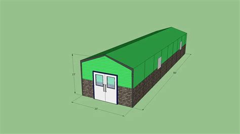 Pre Engineered Building Peb 3d Model