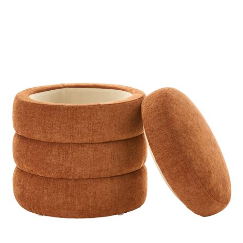 Memphis Rust Storage Ottoman Adairs