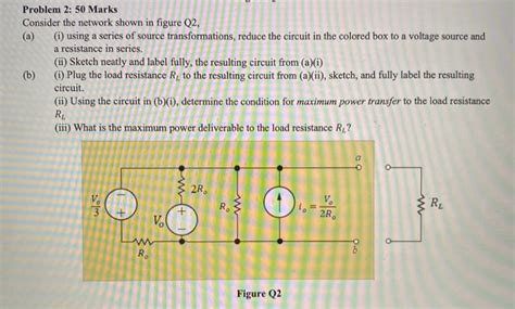 Solved Problem 2 50 Marks Consider The Network Shown In Chegg Com