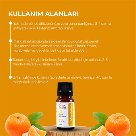 Onka Farma Mandalina Uçucu Yağı