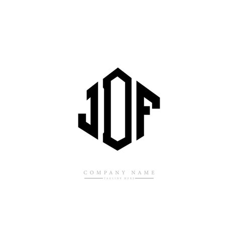 Jdf Letter Logo Design With Polygon Shape Jdf Polygon And Cube Shape Logo Design Jdf Hexagon