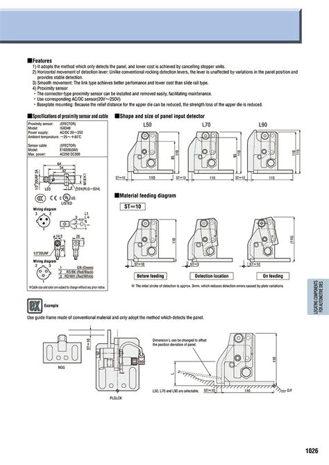 Panel Input Detectors Link Type Without Guide Plate Misumi Misumi