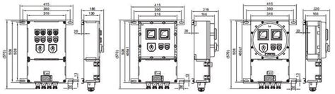 Explosion Proof Control Box Dimensions And Specifications Shenhai