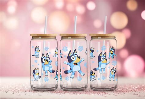 23 Bluey Paws Uv Dtf Wrap 16 Oz Rareuvink