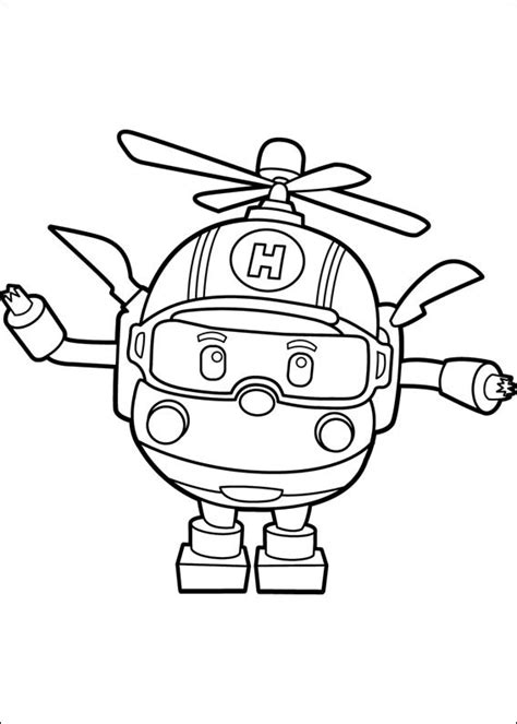 Robocar Poli Coloring Pages And Books 100 Free And Printable