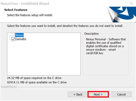 Nexus Personal Program Installation