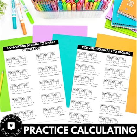 Binary To Decimal Worksheets X8 Binary Code Practice Encoding And