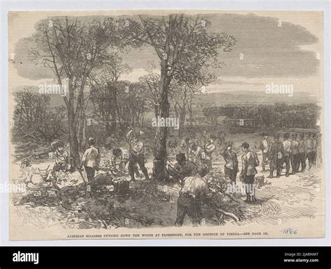 Newspaper Excerpt Soldiers Fight Wood In Floridsdorf For The Defense Of Vienna During The