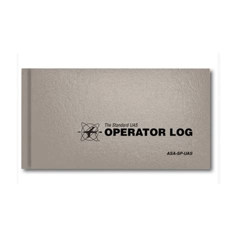 Asa Standard Uas Operator Logbook Banyan Pilot Shop