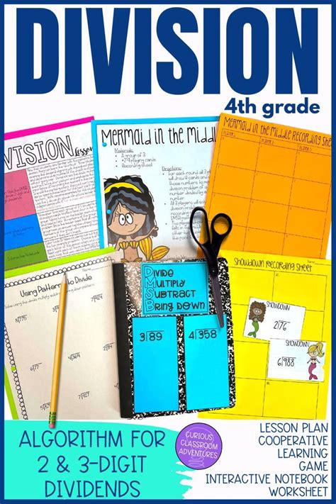 Dmsb Long Division Algorithm 3 Digit Game Practice Activities And Worksheet Math Lesson