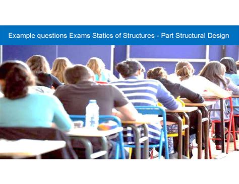 Exam Examples Statics Of Structures Part Structural Design