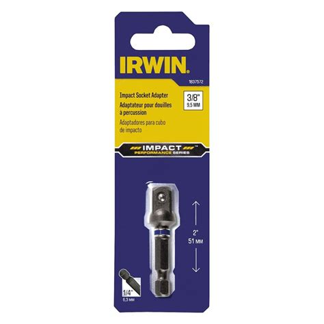 Irwin® Iwaf36238 Impact Performance Series™ 2 Black Oxide Hex To Square Socket Adapter With