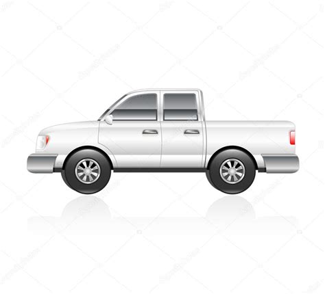 Pickup Truck Cartoon Clipart Of People