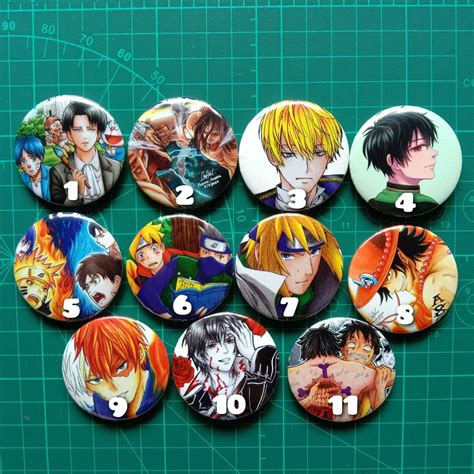 Anime Button Badge Hobbies And Toys Collectibles And Memorabilia Fan