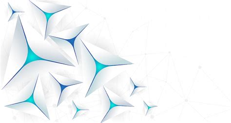 Abstract Digital Technology Futuristic Polygonal White Background