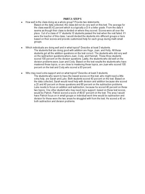 Analyzing Data Assignment Part 2 Pdf