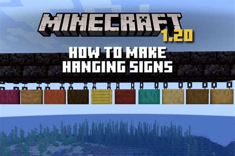 How To Craft And Use Hanging Signs In Minecraft 1 20 Beebom