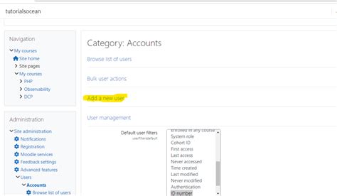 How To Create And Manage User Accounts In Moodle Cmsgalaxy